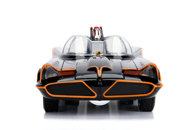 Batman 1966 Batmobil 1/18 Modellauto mit Leuchtfunktionen und Figuren ...