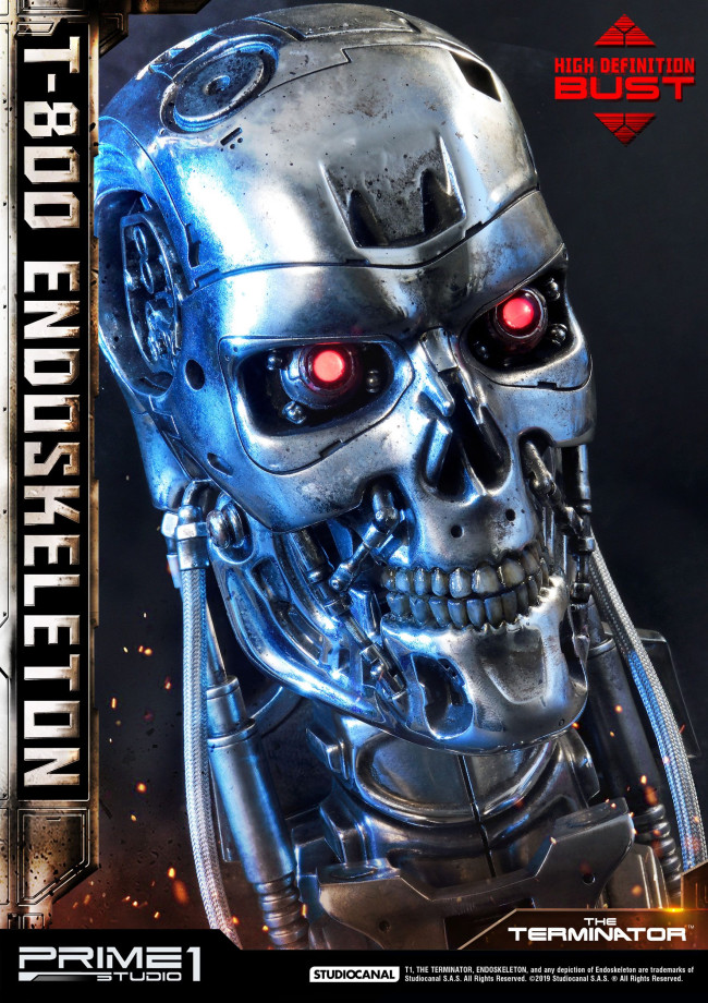 Terminator T-800 Endoskeleton Head High Definition Büste 22 cm jetzt ...