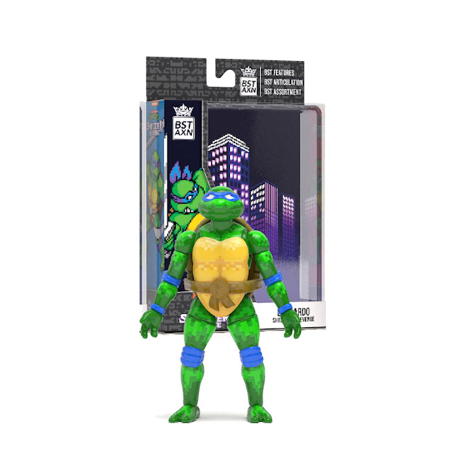 Teenage Mutant Ninja Turtles Leonardo BST AXN Actionfigur NES 8-Bit 13 ...