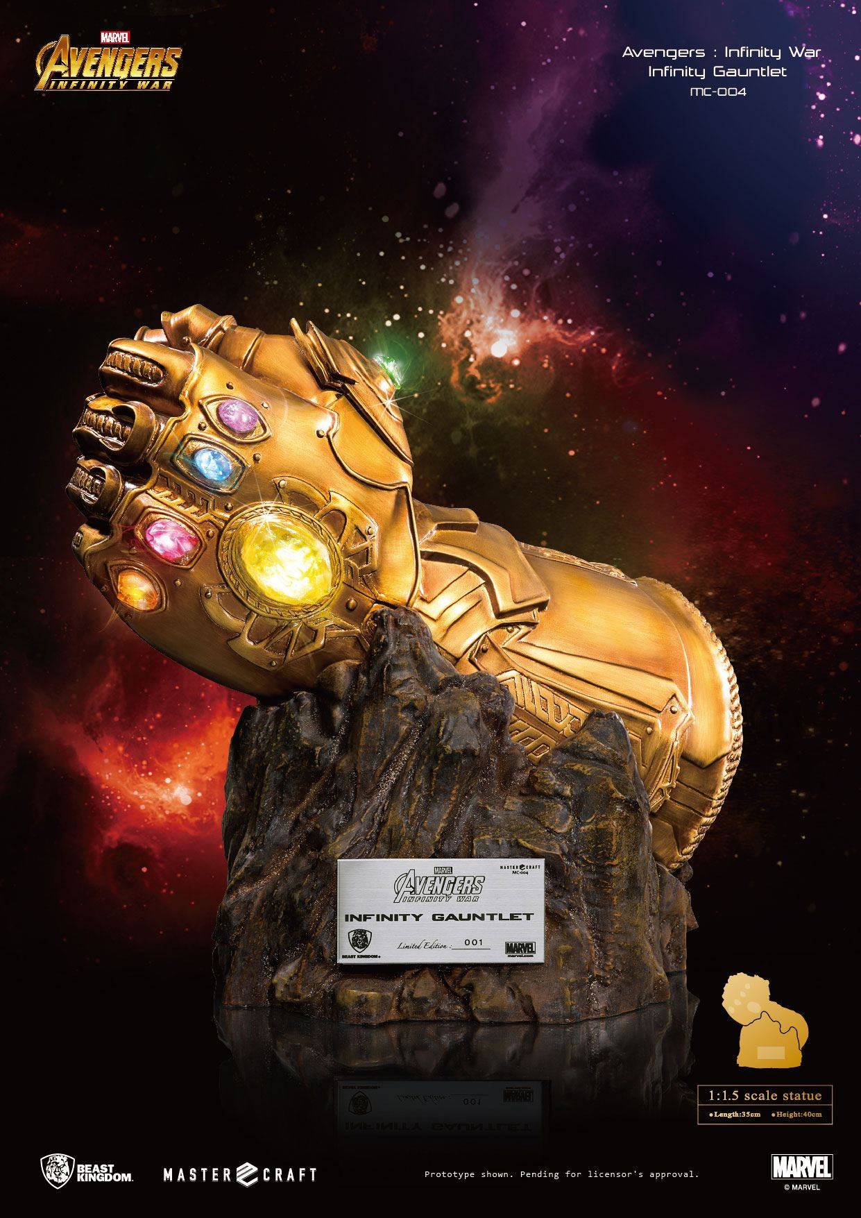 Avengers Infinity Infinity Gauntlet War Master Craft Statue 40 cm ...