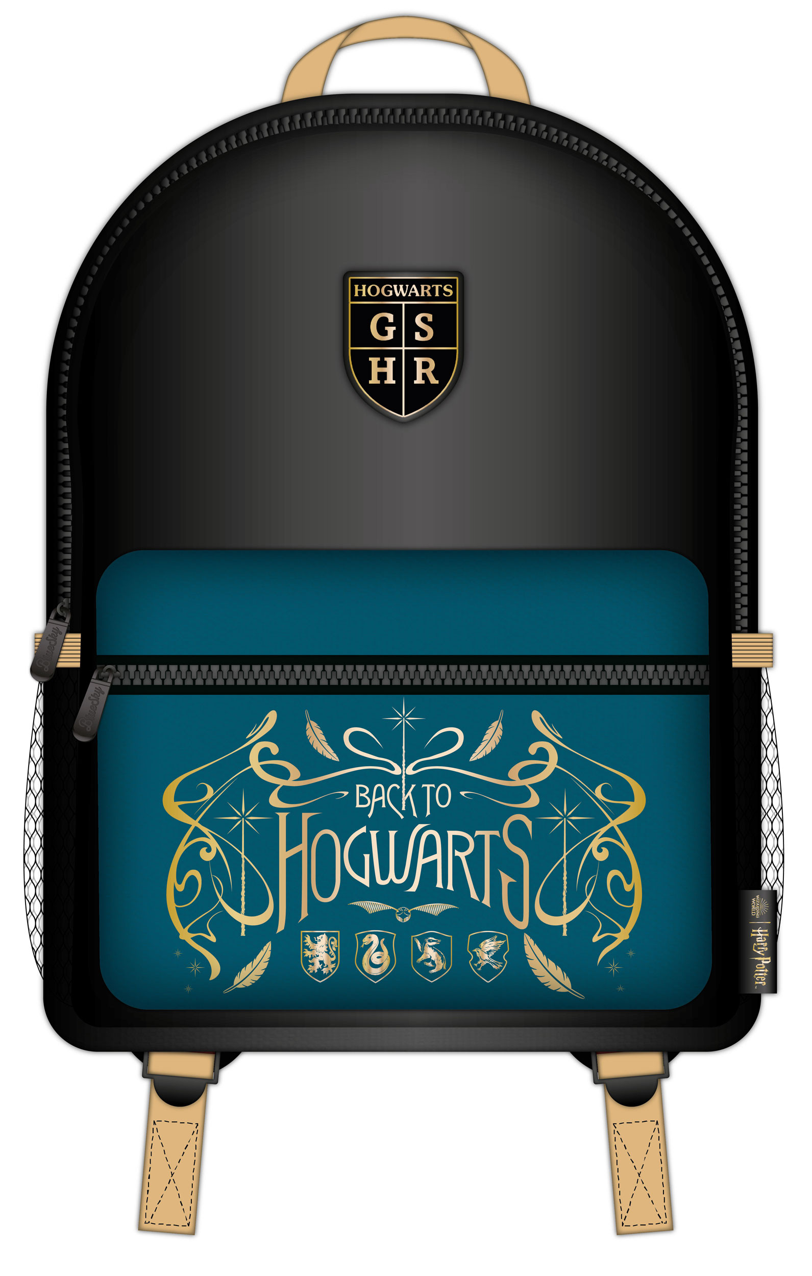 Harry Potter Rucksack Schwarz & Blau Hogwarts jetzt online kaufen ...