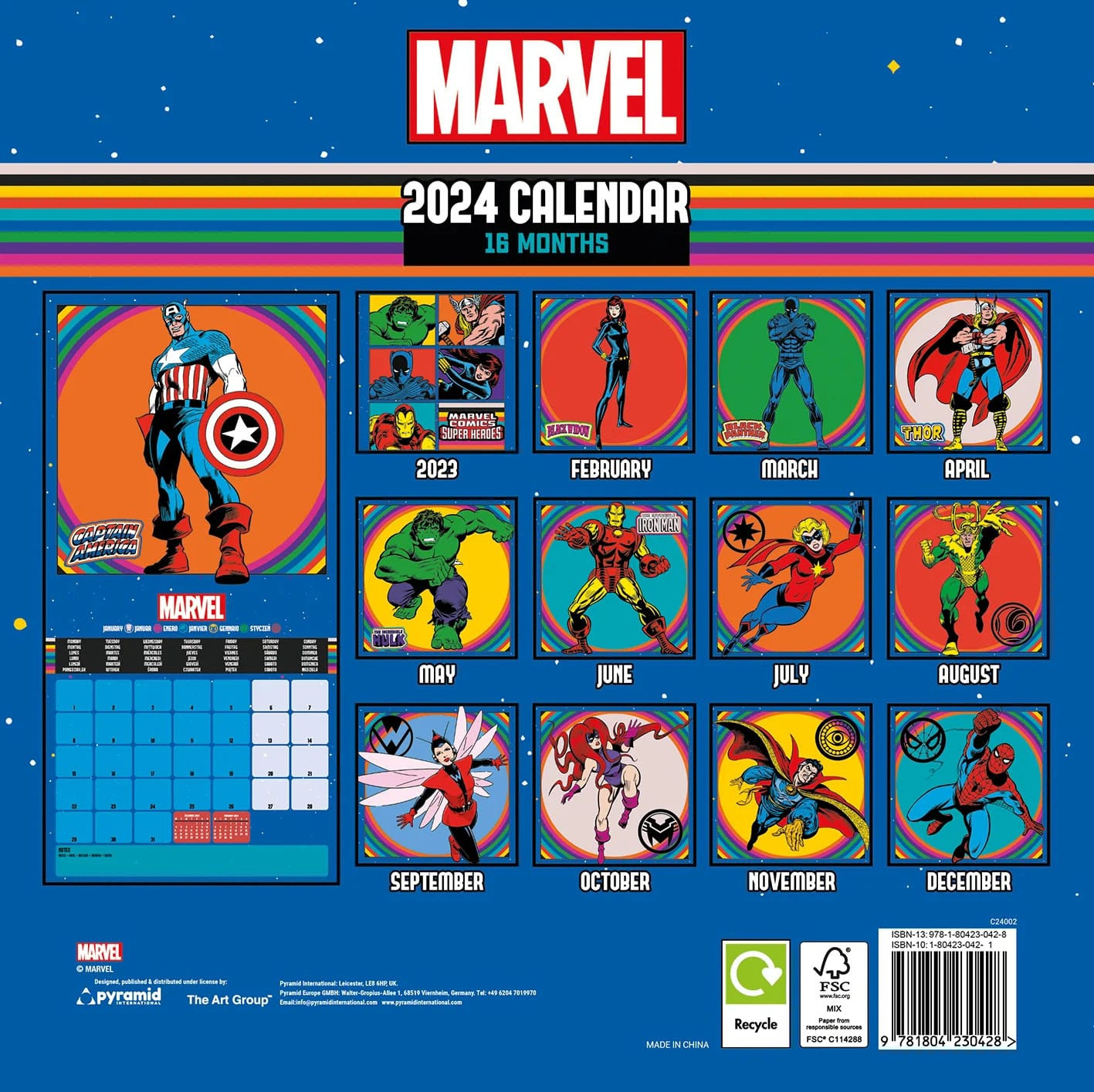 Marvel Kalender 2024 Super Heroes jetzt online kaufen - eliveshop.de