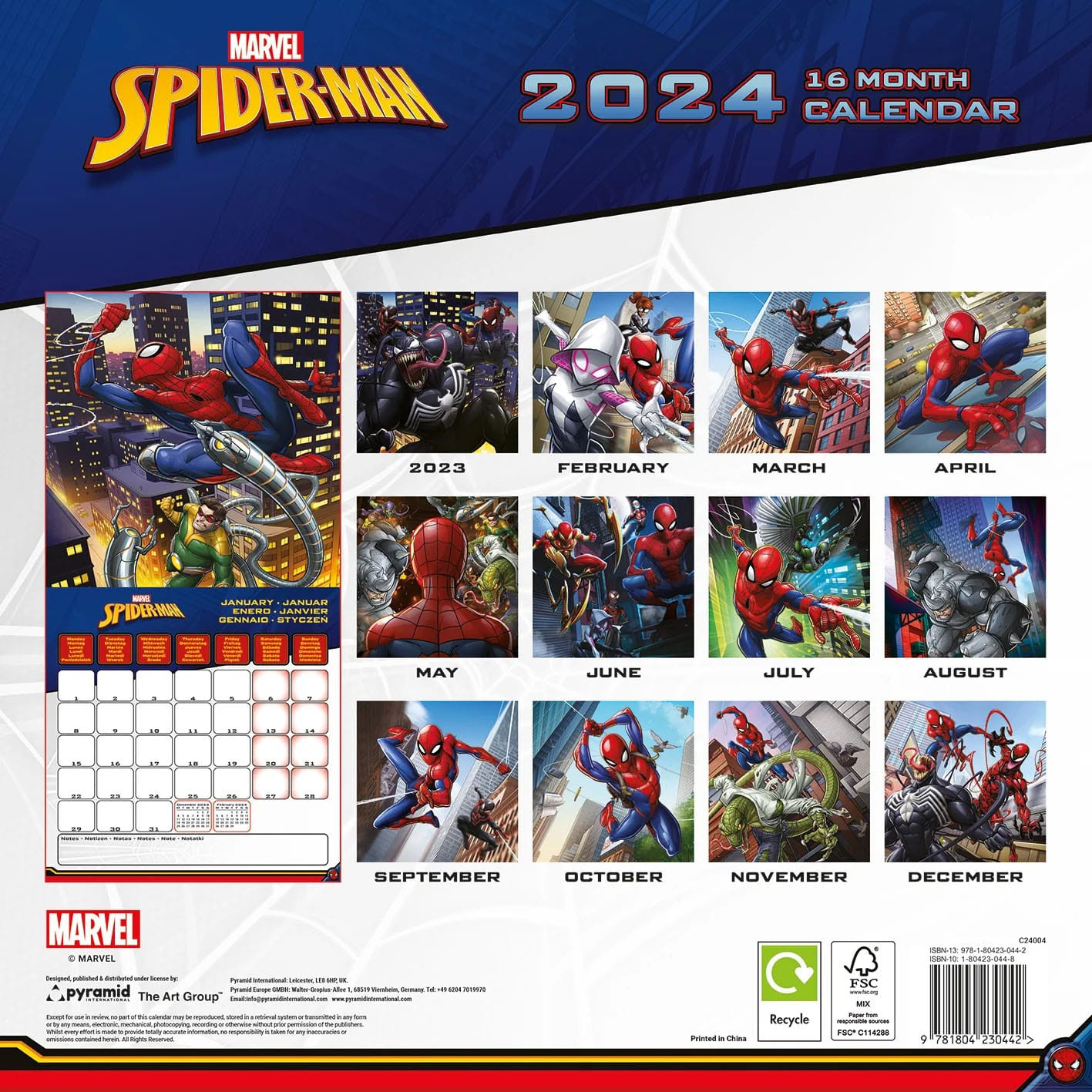 Marvel Kalender 2024 Spider-Man jetzt online kaufen - eliveshop.de