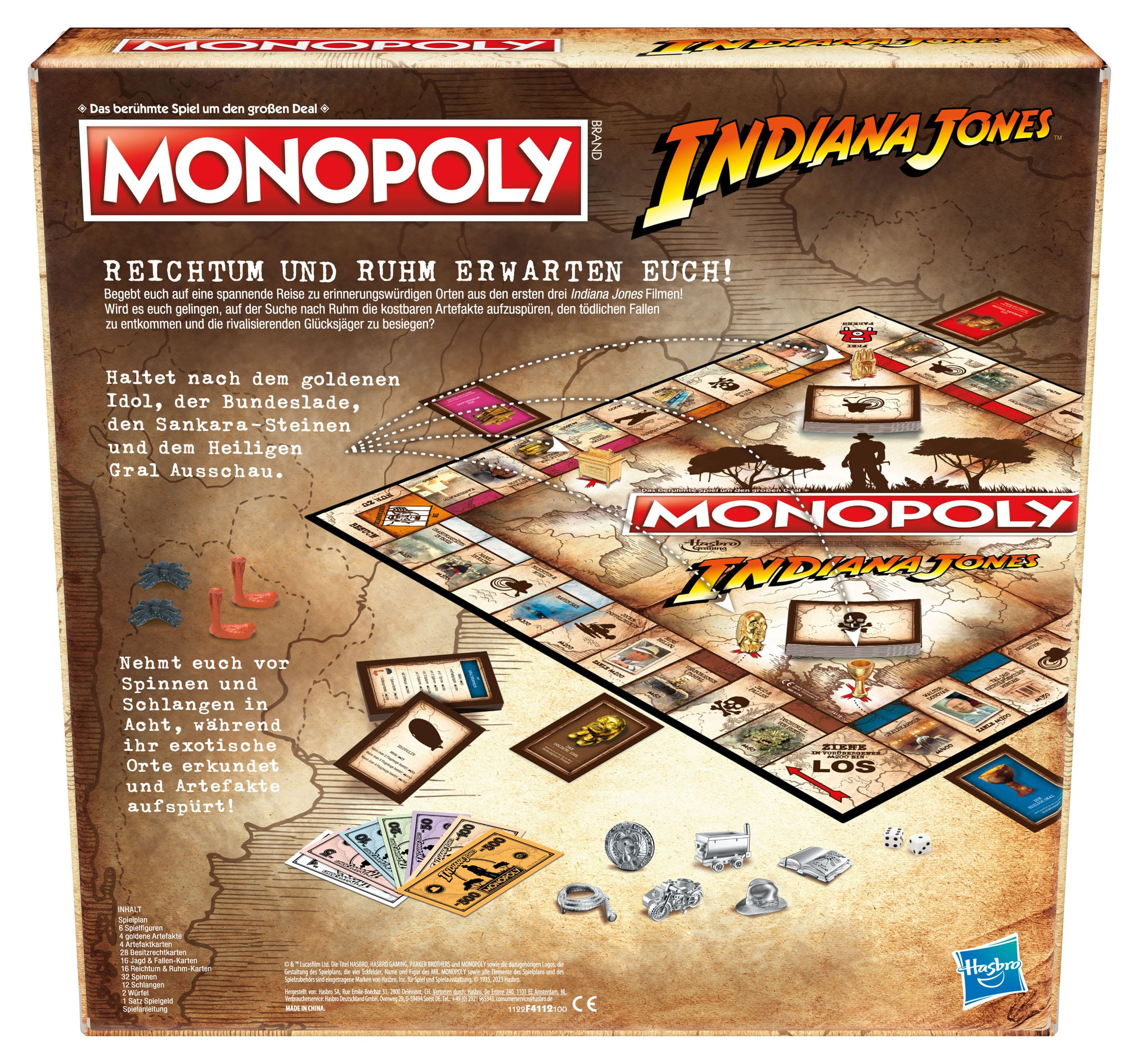 Indiana Jones Brettspiel Monopoly Deutsche Version jetzt online kaufen ...