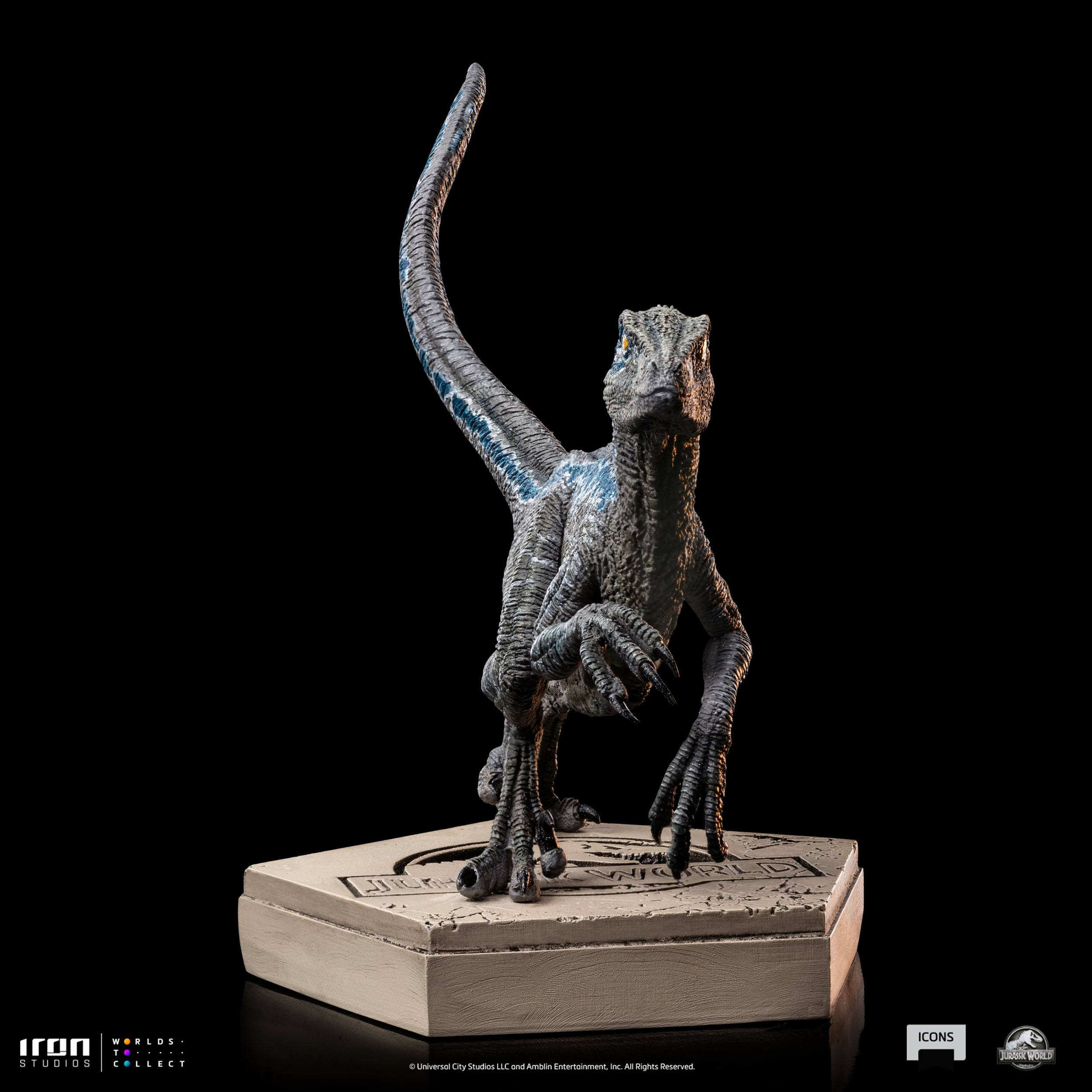 Jurassic World Icons Statue Velociraptor Blue 9 cm jetzt online kaufen ...