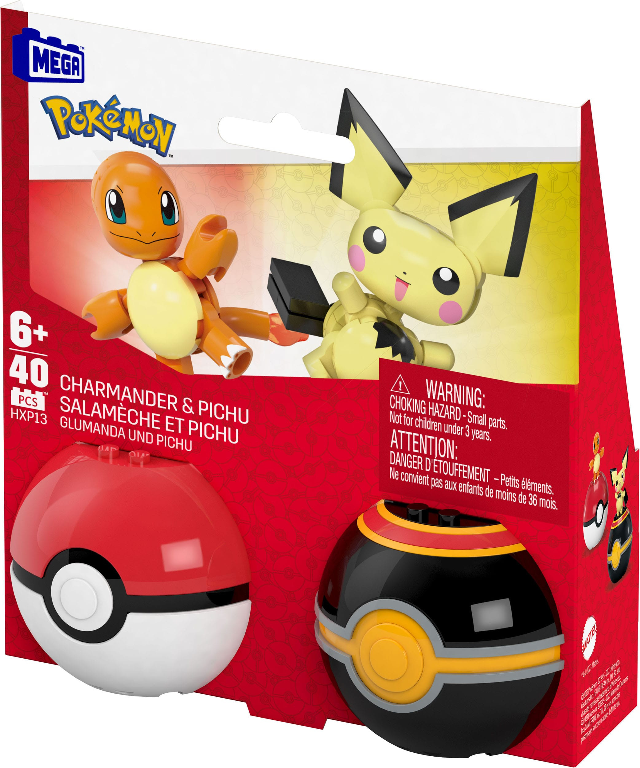 Pokémon MEGA Bauset Poké Ball Collection: Glumanda & Pichu jetzt online ...