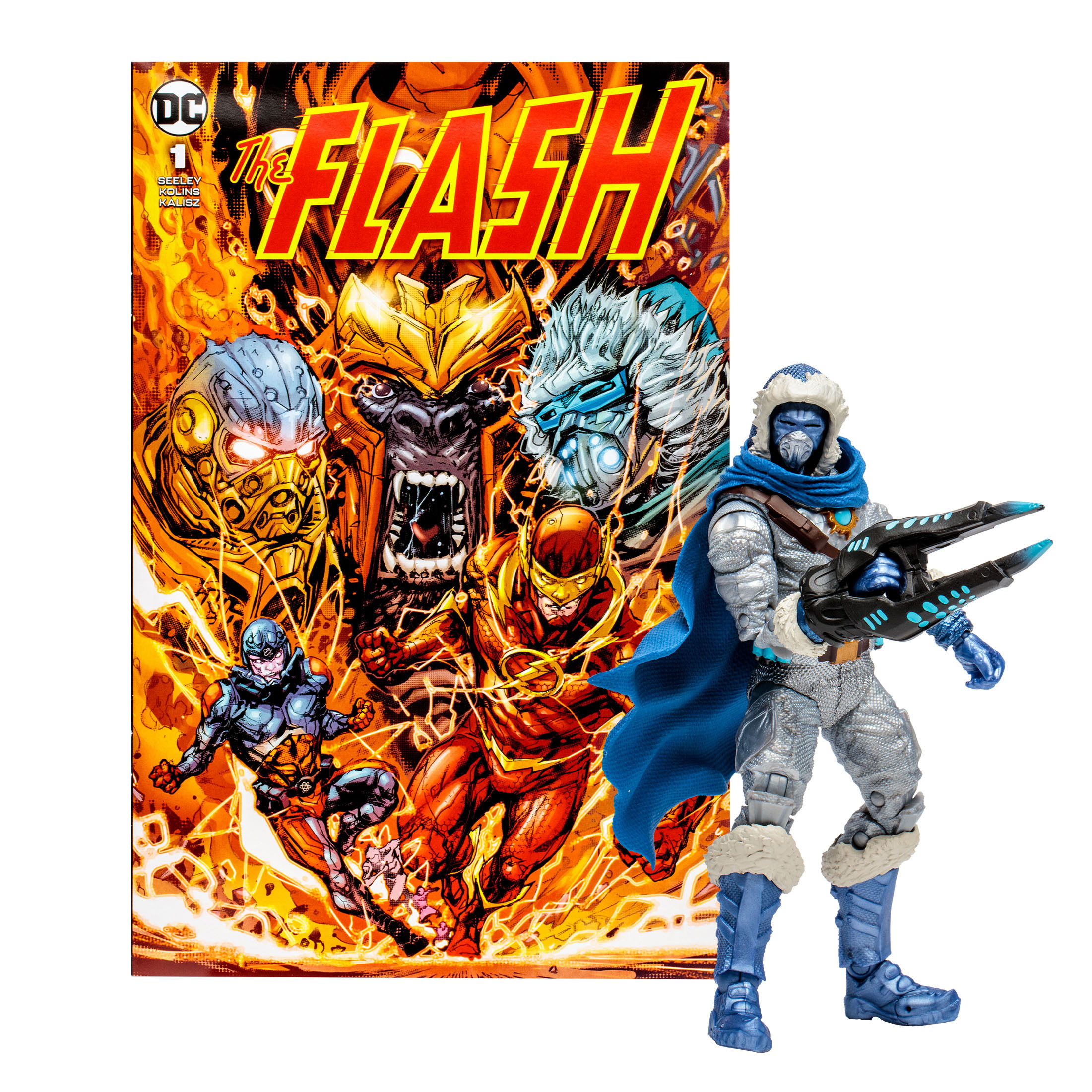 DC Direct Actionfigur & Comic Captain Cold Variant (Gold Label) (The ...
