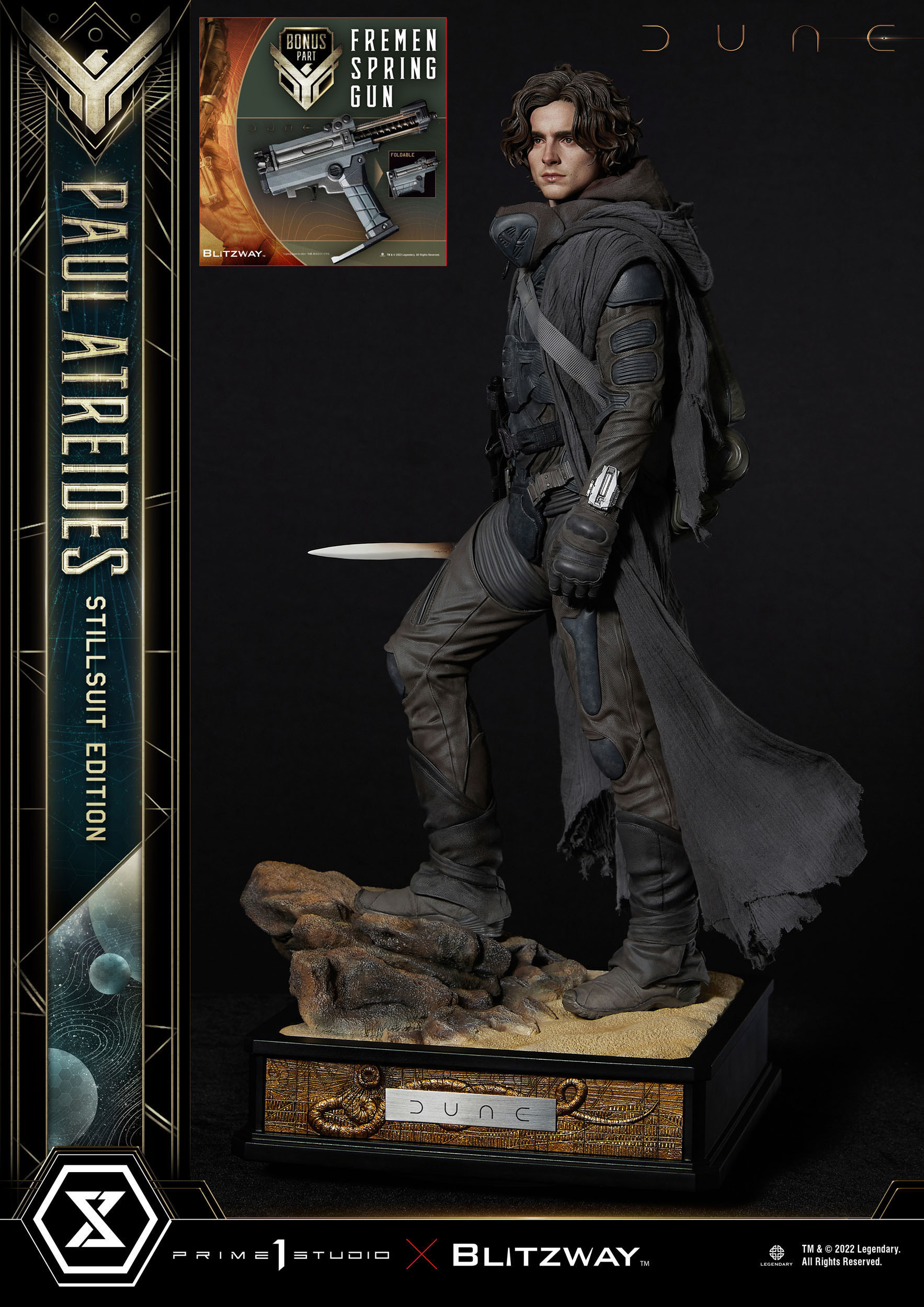 Dune Statue 1/4 Paul Atreides Stillsuit Edition Bonus Version 53 cm ...