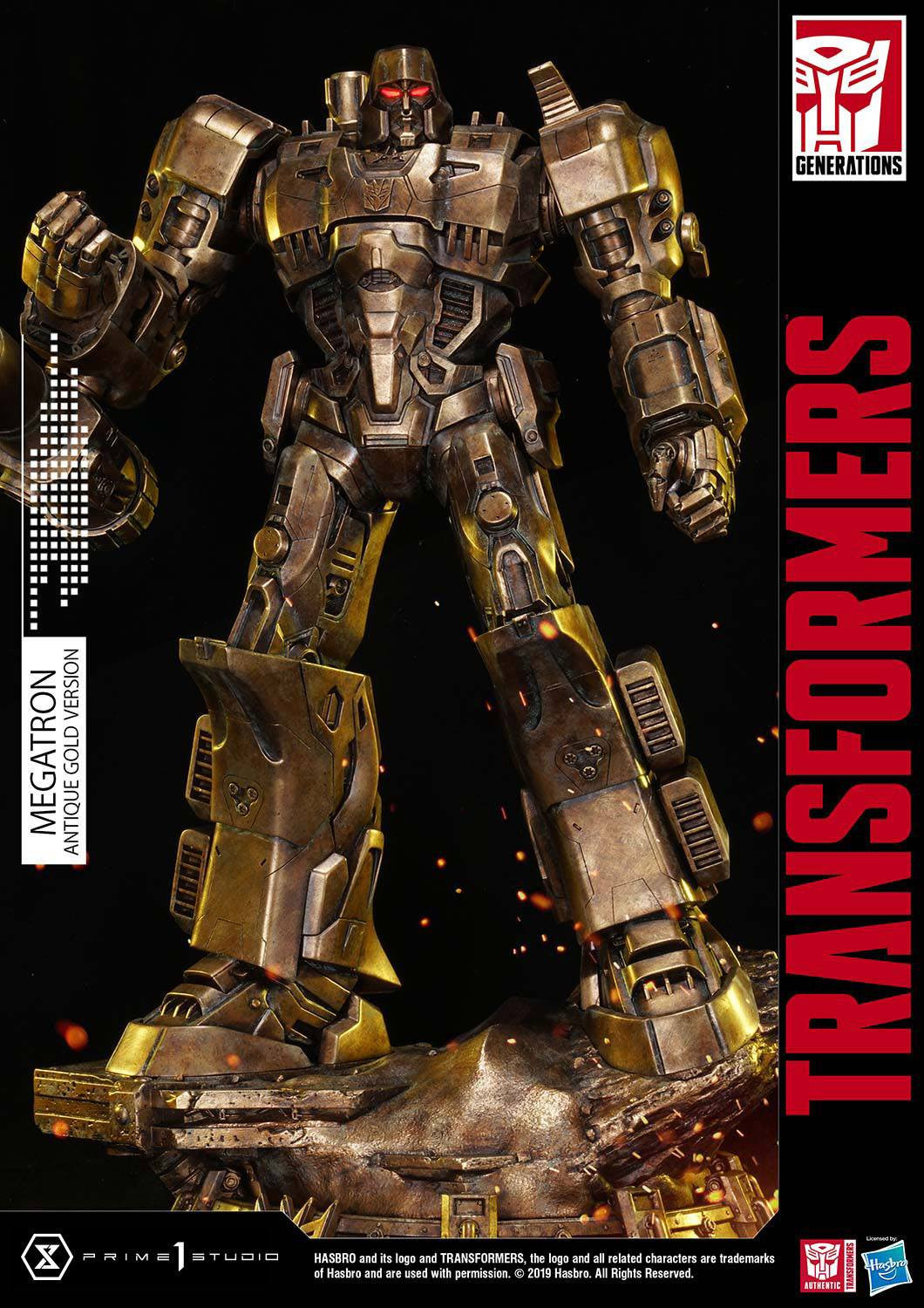 Transformers: G1 Statue Megatron Antique Gold 60 cm jetzt online kaufen ...
