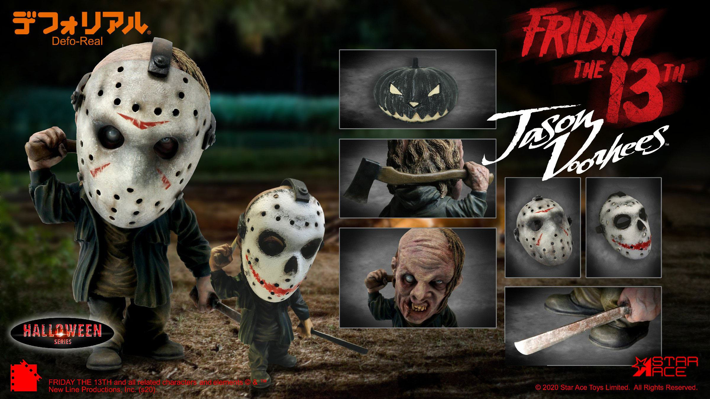 Freitag der 13. Defo-Real Series Vinyl Figur Jason Voorhees Halloween ...