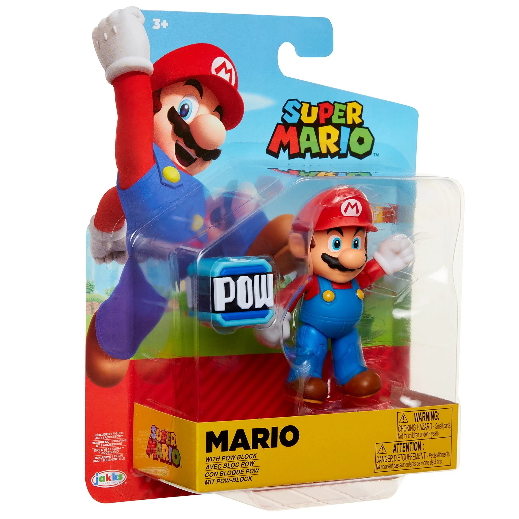 Super Mario Chibi Mario mit POW Block Actionfigur 10 cm jetzt online ...