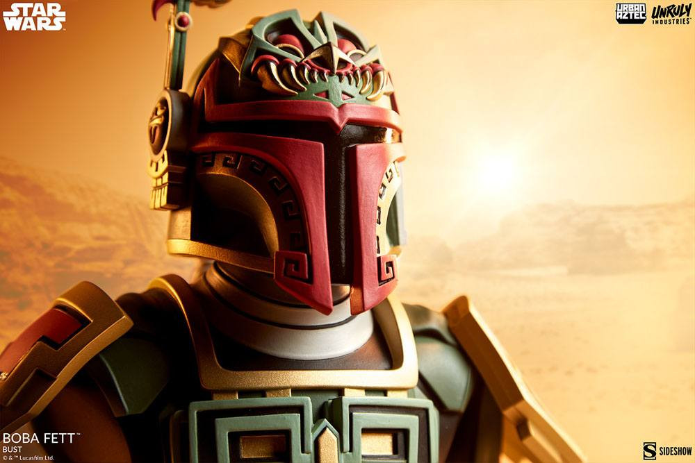 Star Wars Urban Aztec Vinyl Büste Boba Fett by Jesse Hernandez 20 cm ...