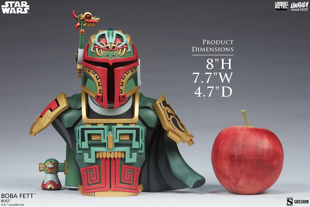 Star Wars Urban Aztec Vinyl Büste Boba Fett by Jesse Hernandez 20 cm ...