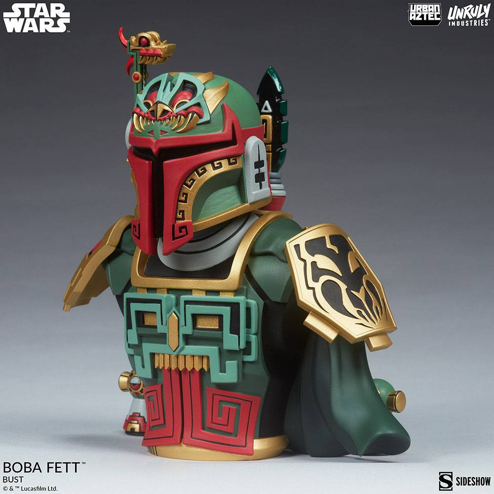 Star Wars Urban Aztec Vinyl Büste Boba Fett by Jesse Hernandez 20 cm ...