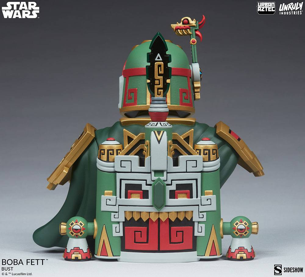Star Wars Urban Aztec Vinyl Büste Boba Fett by Jesse Hernandez 20 cm ...