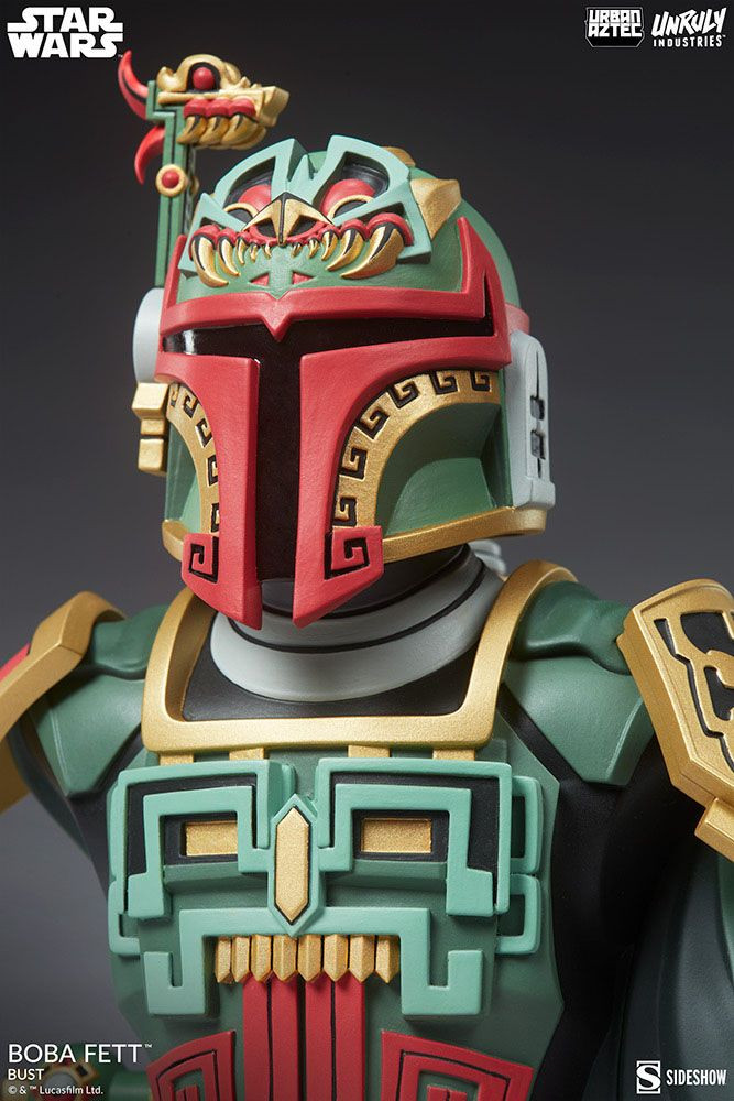 Star Wars Urban Aztec Vinyl Büste Boba Fett by Jesse Hernandez 20 cm ...