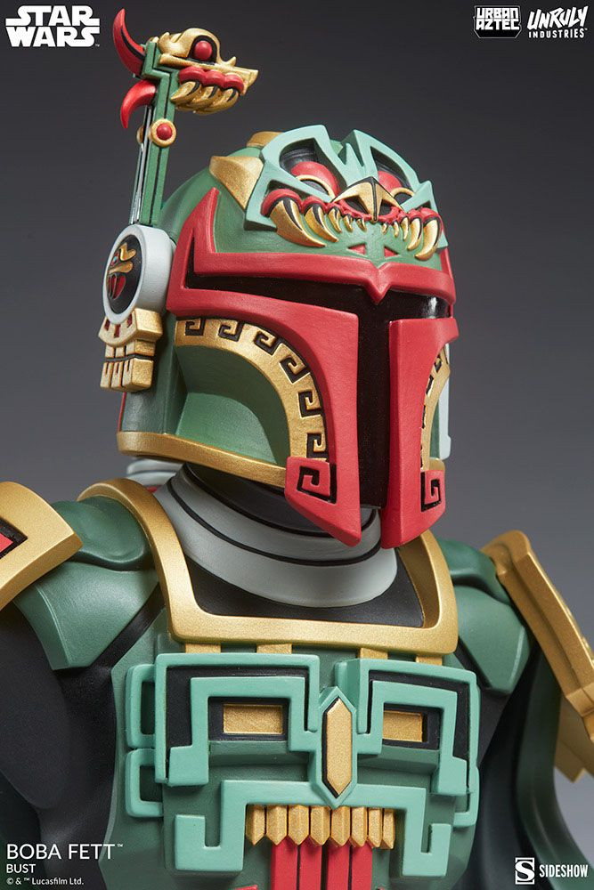 Star Wars Urban Aztec Vinyl Büste Boba Fett by Jesse Hernandez 20 cm ...