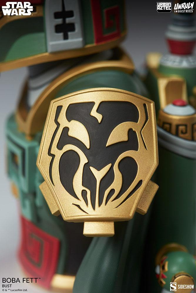 Star Wars Urban Aztec Vinyl Büste Boba Fett by Jesse Hernandez 20 cm ...